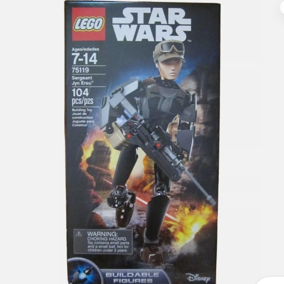 Lego | Toys | Lego Star Wars Sergeant Jyn Erso Building Set Black ...